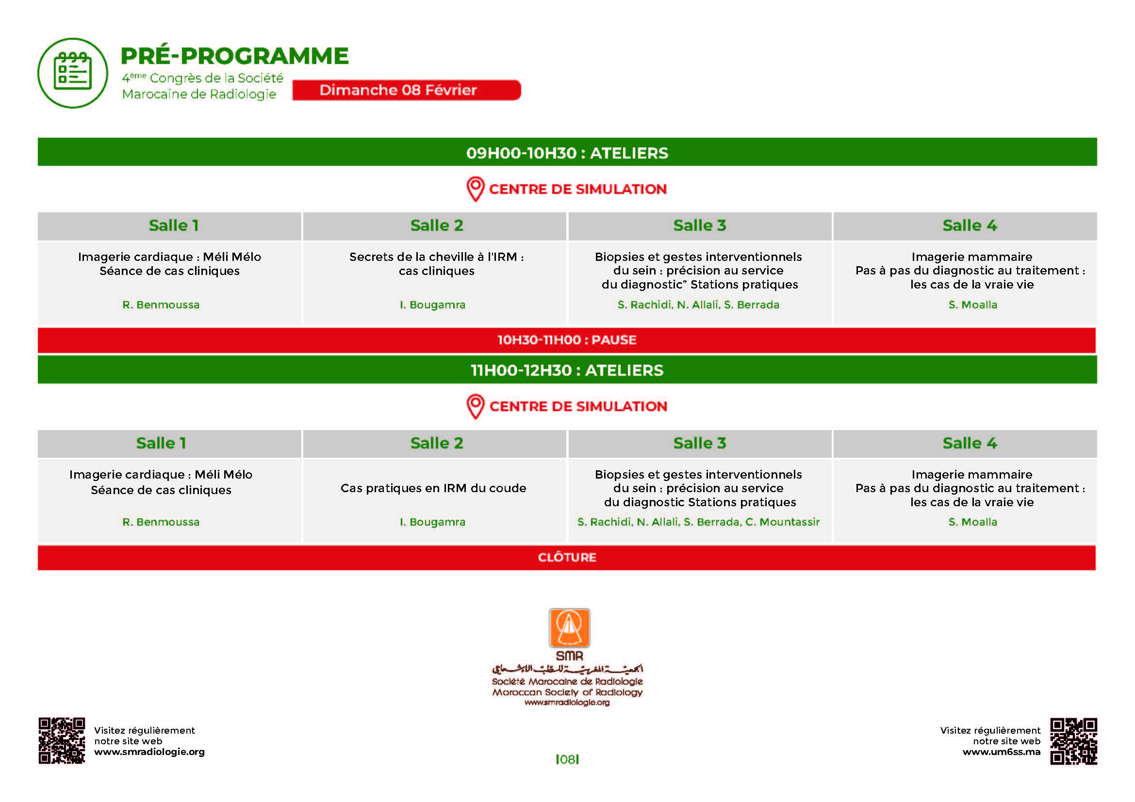 Société Marocaine de Radiologie - 4ÈME CONGRÈS NATIONAL DE RADIOLOGIE ...